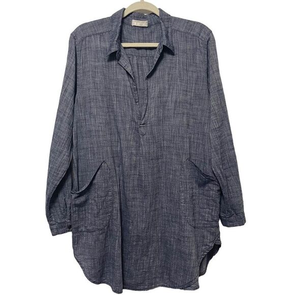 CP Shades | Tops | Cp Shades Tetonchambray Blue Pocket Tunic M | Poshmark